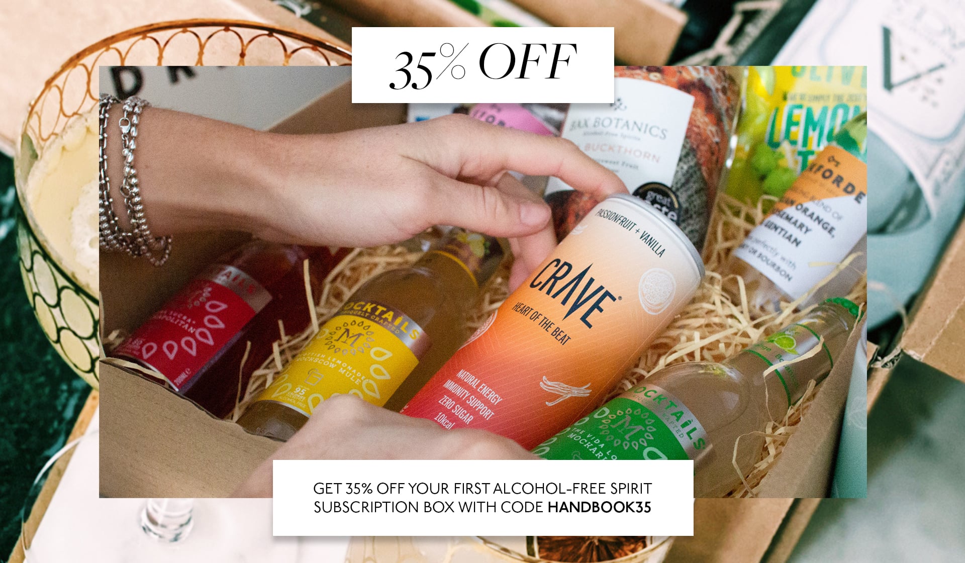 Get 35% Off Your First Alcohol-Free Spirit Subscription Box - The Handbook