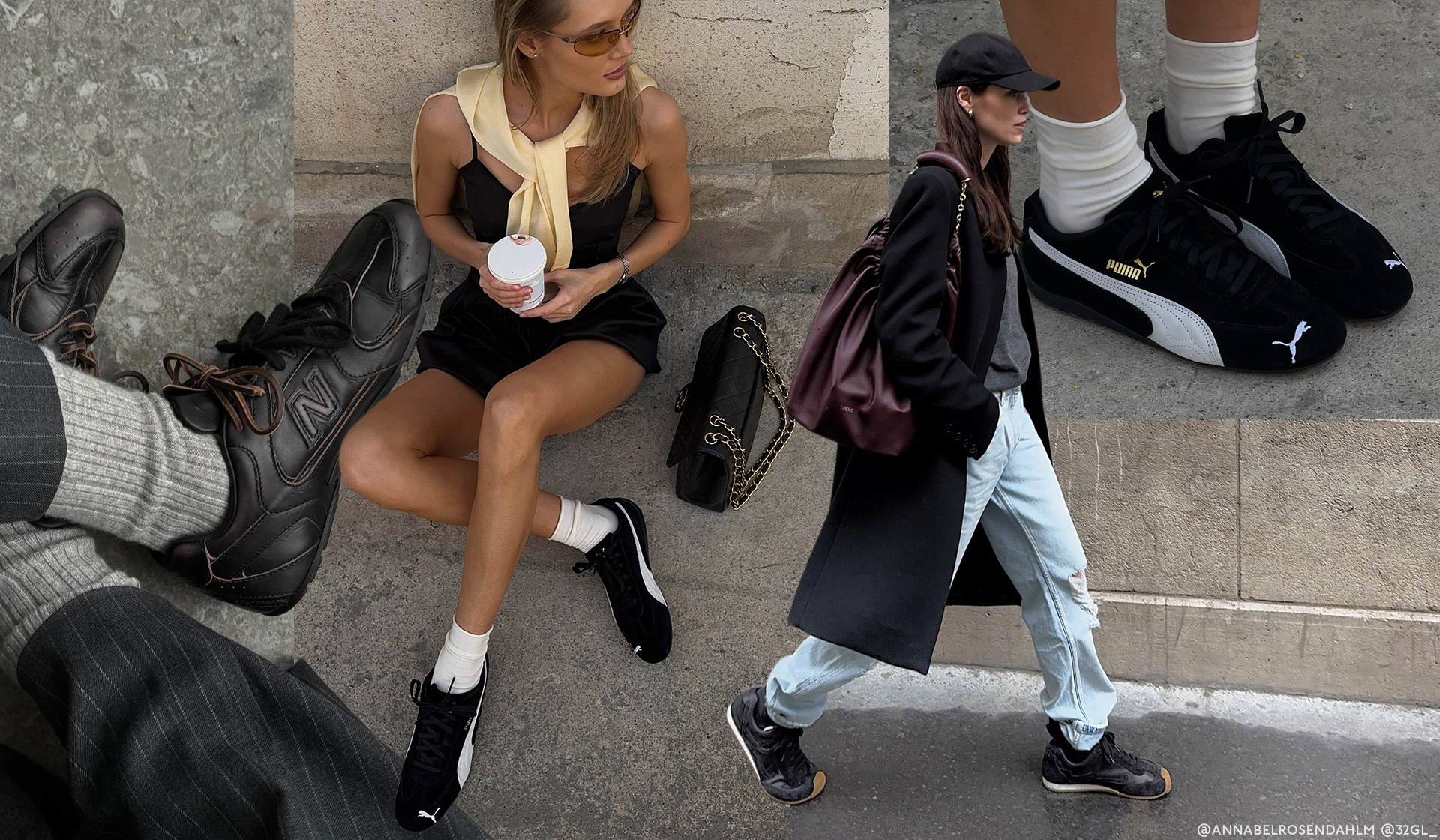 Move Over White Sneakers, Black Trainers Are Everywhere - The Handbook